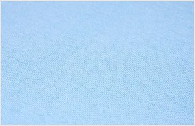 Sensillo Prostěradlo do postýlky JERSEY Jednobarevná Barva: Modrá, Velikost: 120 x 60 cm
