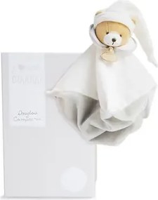 Doudou Dárková sada Plyšový muchláček šedý Medvídek 25 cm / od 0 měsíc