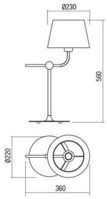 Redo 01-1981 - Stolní lampa MORRIS 1xE27/42W/230V černá