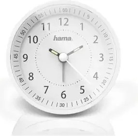Hama Roundly bílá / budík řízený rádiovým signálem
