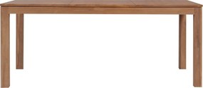 vidaXL Jídelní stůl masivní teak s přírodním povrchem 180 x 90 x 76 cm [246951]
