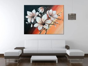 Gario Ručně malovaný obraz Magnolie při západu Rozměry: 70 x 100 cm