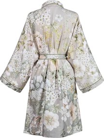 Kardol saténové kimono Emmets Garden - pastelové (Luxusní saténové kimono s květy)