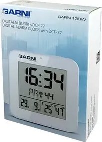 GARNI 138W - digitální budík s teploměrem a vlhkoměrem