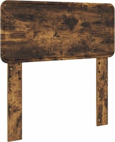 Rám postele s čelo Kouřový dub 90 x 190 cm Kompozitní dřevo 3412431