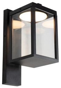 Venkovní nástěnná lampa černá vč. LED IP54 - Ferdinand