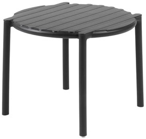 OnaDnes -20% Nardi Antracitově šedý plastový zahradní odkládací stolek Doga 50 cm