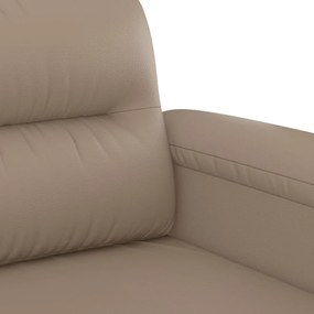 2dílná sedací souprava s polštáři cappuccino umělá kůže 3202376