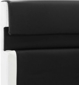 Rám postele s LED světlem černý umělá kůže 120 x 200 cm 280303