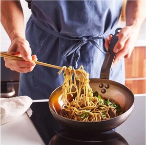 Ocelová pánev WOK de Buyer MINERAL B 24cm zaoblený