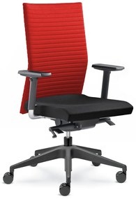 LD seating Element 430-SYS - Kancelářská židle  - červená/černá