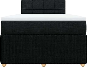 Box spring postel s matrací černá 120x200 cm textil 3289725