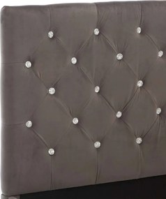 Rám postele šedý textil 120 x 200 cm 286831
