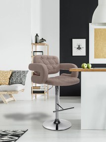 Sada 2 barových židlí Dublin látka C – taupe