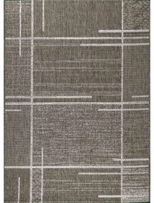 J-Line Kusový koberec Level 20516 šedohnědý BARVA: Šedá, ROZMĚR: 140x200 cm