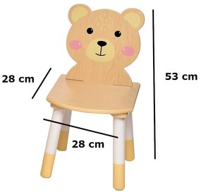 Dětský stůl s židlemi Méďa
