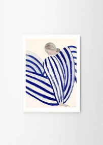 Plakát 30x40 cm Blue Stripe at Concorde – Sofia Lind – The Poster Club