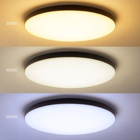 Stropní LED svítidlo Siena, 1x LED 80w, 3000-6000k, 3CCT, b, s ovladačem