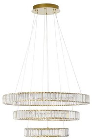 Nova Luce Závěsné designové svítidlo Aurelia 3, ø 80cm, zlaté