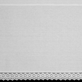KRÁTKÁ ZÁCLONA NA PÁSCE CLARIE 150X60 CM BÍLÁ