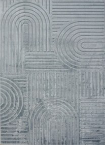 BE Koberec Zen Garden Collection 2405 BLUE - modrý obdélníkový Rozměr: 60x100 cm