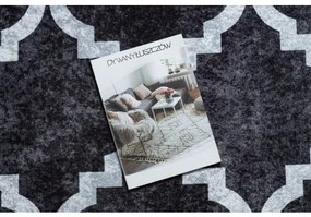 Dywany Luszczow Dětský kusový koberec MIRO 51639.806 pratelný  Trellis laťková mříž protiskluz, černý Rozměr koberce: 140 x 190 cm