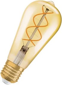 LED žárovka Vintage 1906 E27 OSRAM 4W (28W) teplá bílá (2000K) Retro Filament Gold Edison stmívatelná