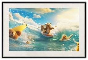 Plakát Plovoucí medvídci - letní prázdniny strávené surfováním na vlnách