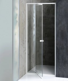 Aqualine Aqualine, AMICO sprchové dveře výklopné 1040-1220x1850mm, čiré sklo, G100