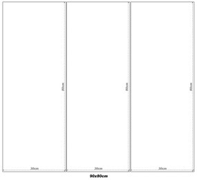 Gario 3 dílný fotoobraz na plátně Rozměry: 90 x 30 cm