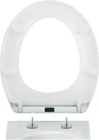 MSV EASY CLEAN WC prkénko bílé / duroplast Thermodur / nerezové panty
