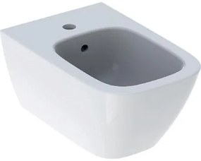 Geberit Smyle Square - Závěsný bidet s přepadem, bílá 500.209.01.1