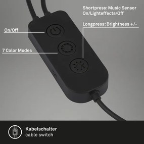 Brilo - SADA 2x LED RGBIC Stm. stolní lampa LED/12W/230V 3000-6500K Wi-Fi Tuya