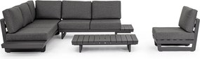 BIZZOTTO Zahradní rohová pohovka INFINITY antracit 253 cm 0663431