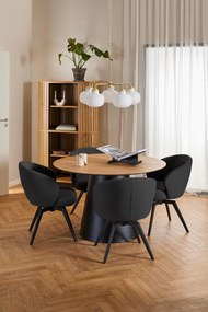 ACTONA GROUP Jídelní židle DARLENE antracitová z látky Alea 0000109094