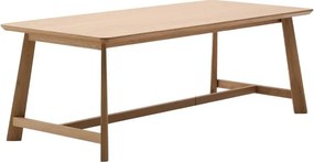 Jídelní stůl s deskou v dubovém dekoru 100x220 cm Idun – Kave Home