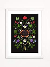 Petra Holíková | Noční louka Rám: Černý, Velikost: 60 x 40 cm