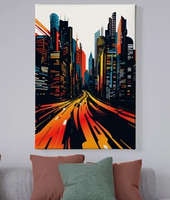 Obraz na plátně - Zlatá cesta do Los Angeles FeelHappy.cz Velikost obrazu: 30 x 40 cm