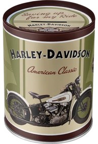 Postershop Plechová kasička - Harley-Davidson Knucklehead 1l