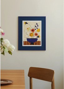 Plakát 30x40 cm Colourful Bunch in Blue Vase – Frankie Penwill – The Poster Club