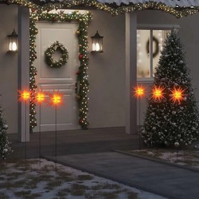Svítící Vánoční Hvězdy S Hroty 3 Ks Led Skládací Červené 35 Cm - Červená