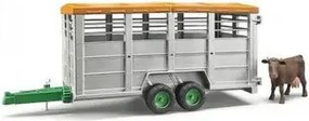 Bruder 02227 Velký přepravník na zvířata + figurka krávy / 1:16 / od 3