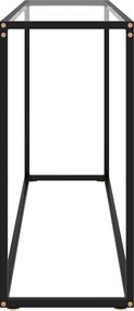 Konzolový stolek průhledný 120 x 35 x 75 cm tvrzené sklo 322815
