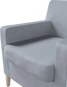 Potah na křeslo IKEA Karlstad barva modrá látka pletený vzor