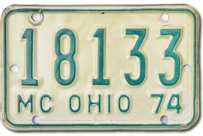 Americká SPZ Ohio 18133 moto