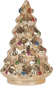 Vánoční svítící skleněná dekorace stromek Tree Led - Ø 12*18 cm