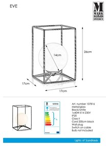 Černá stolní lampa Markslöjd Eve Table Black