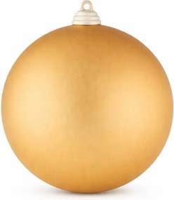 Velká vánoční koule 20 cm, zlatá, matná, UV