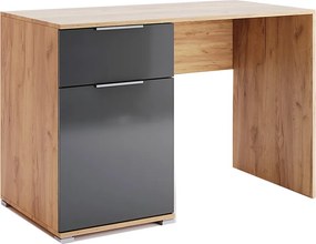Stůl psací 1dveřový 1šuplík Lava / dub kraft Luna
