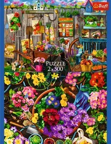 TREFL Puzzle Zahradničení / 2x 500 dílků / 48 x 34 cm